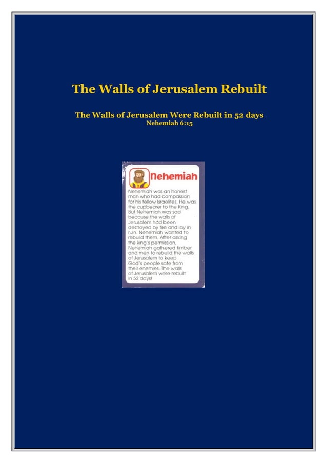 THE BOOK OF NEHEMIAH | DOC | Christianity | Religion & Spirituality