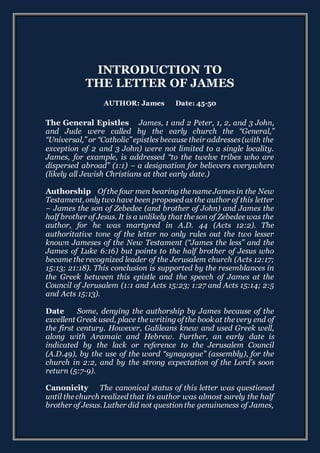 THE LETTER OF JAMES | DOCX