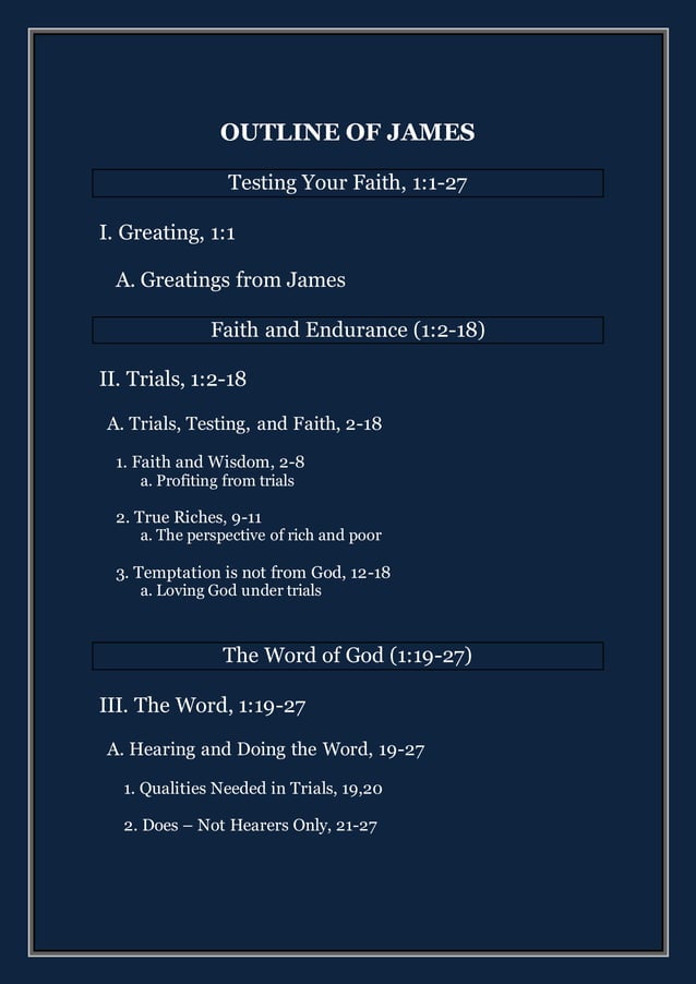 THE LETTER OF JAMES | DOCX | Christianity | Religion & Spirituality