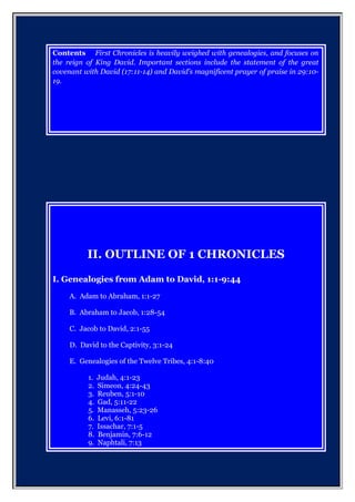 THE FIRST BOOK OF THE CHRONICLES | DOC