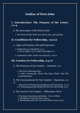 THE FIRST LETTER OF JOHN | DOCX