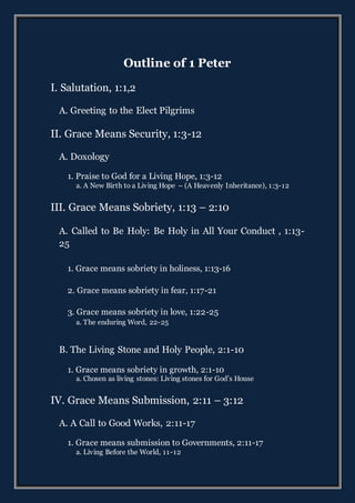 THE FIRST LETTER OF PETER | DOCX