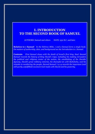 THE SECOND BOOK OF SAMUEL | DOC