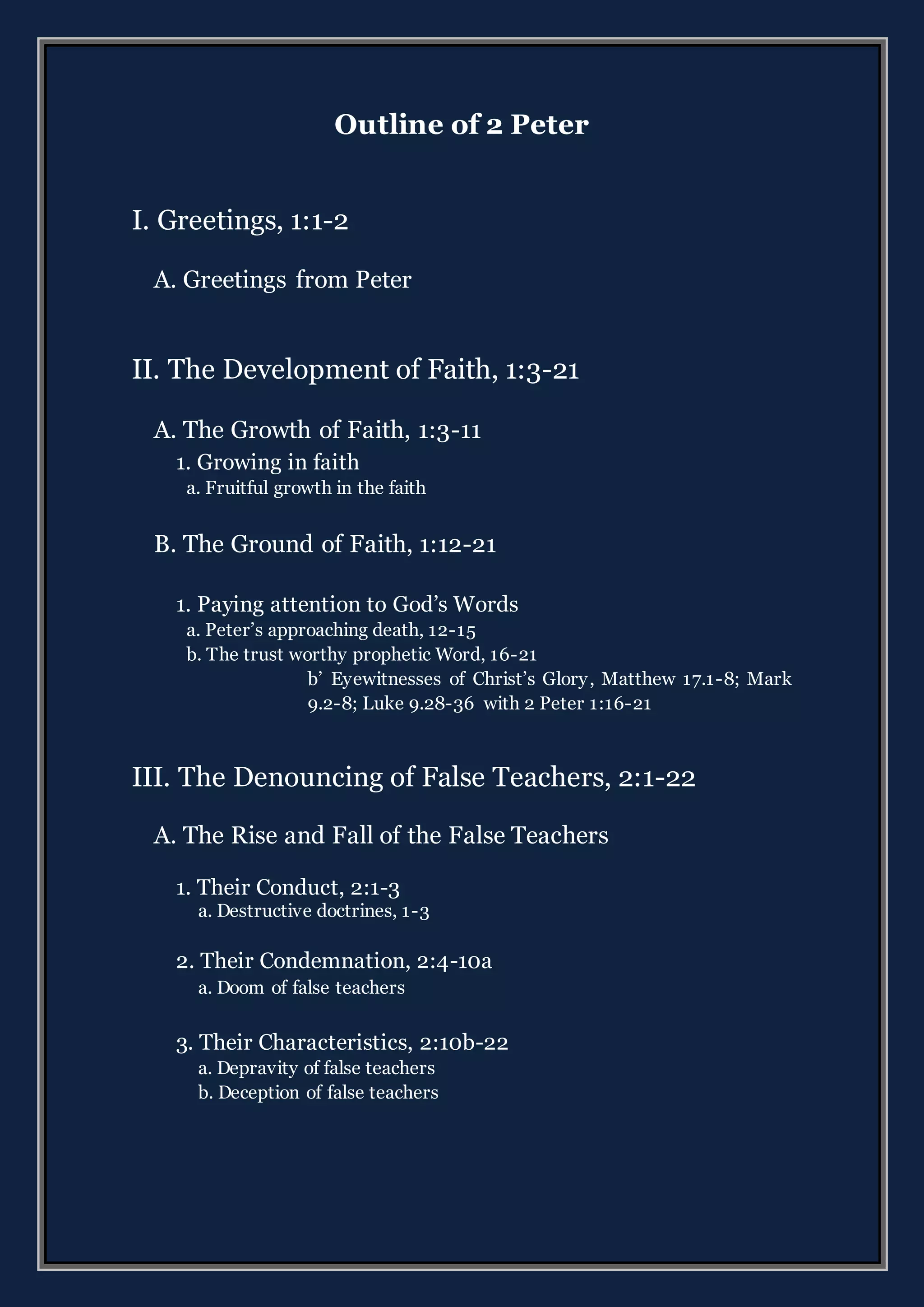 THE SECOND LETTER OF PETER | DOCX