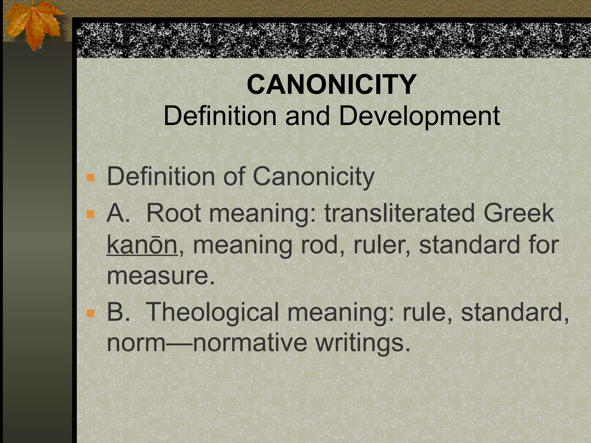 Bible 1, Development of Canon | PDF