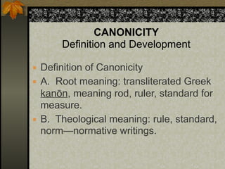 Bible 1, Development of Canon | PDF