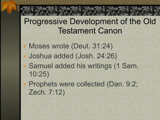 Bible 1, Development of Canon | PDF