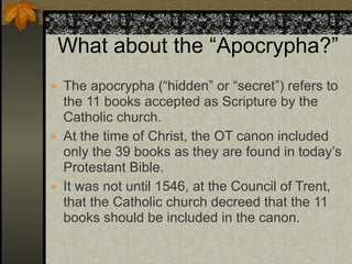Bible 1, Development of Canon | PDF
