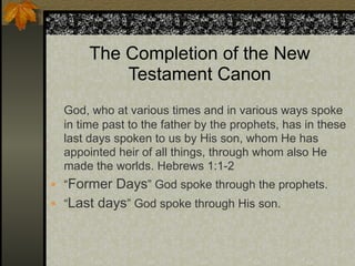 Bible 1, Development of Canon | PDF