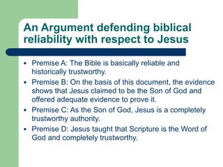 Bible 2, Inspiration and Inerrancy | PDF