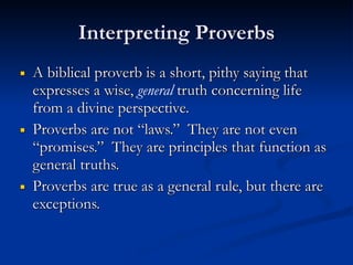 Bible 3, Hermeneutics Pt.1 | PDF