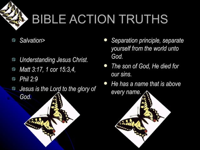 Bible action truths presentation | PPT