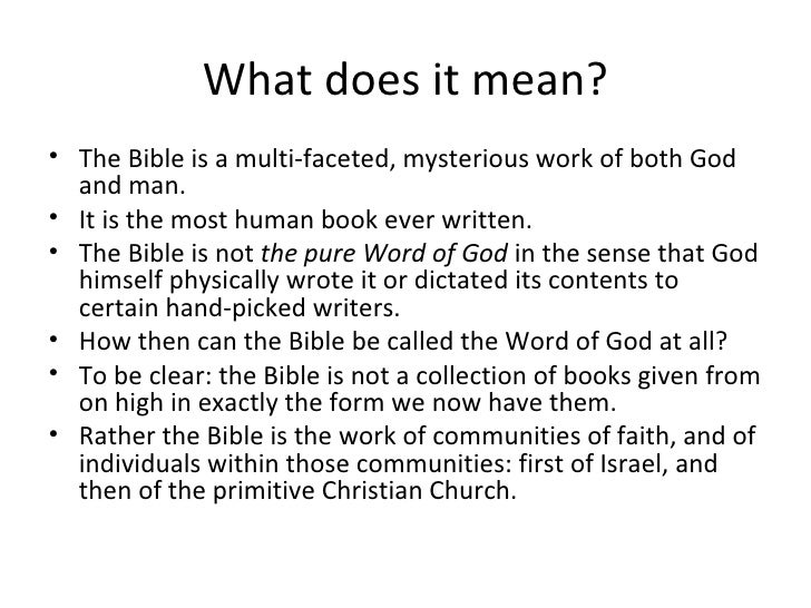 What Does The Bible Mean To You Essay - bicycleneed’s diary