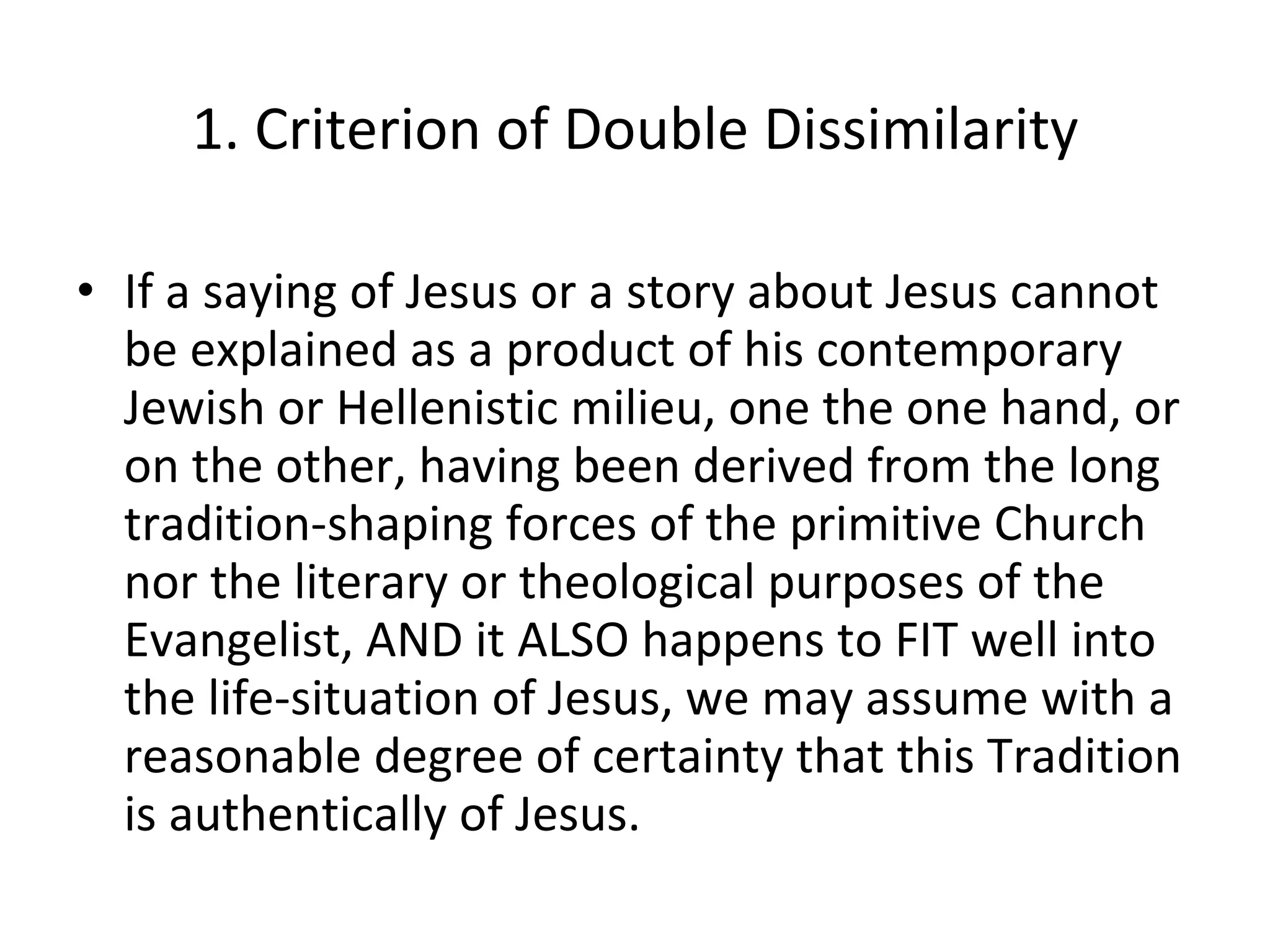 Bible Alive Jesus Christ 002: "Criteria & Historical Foundations“” | PPT