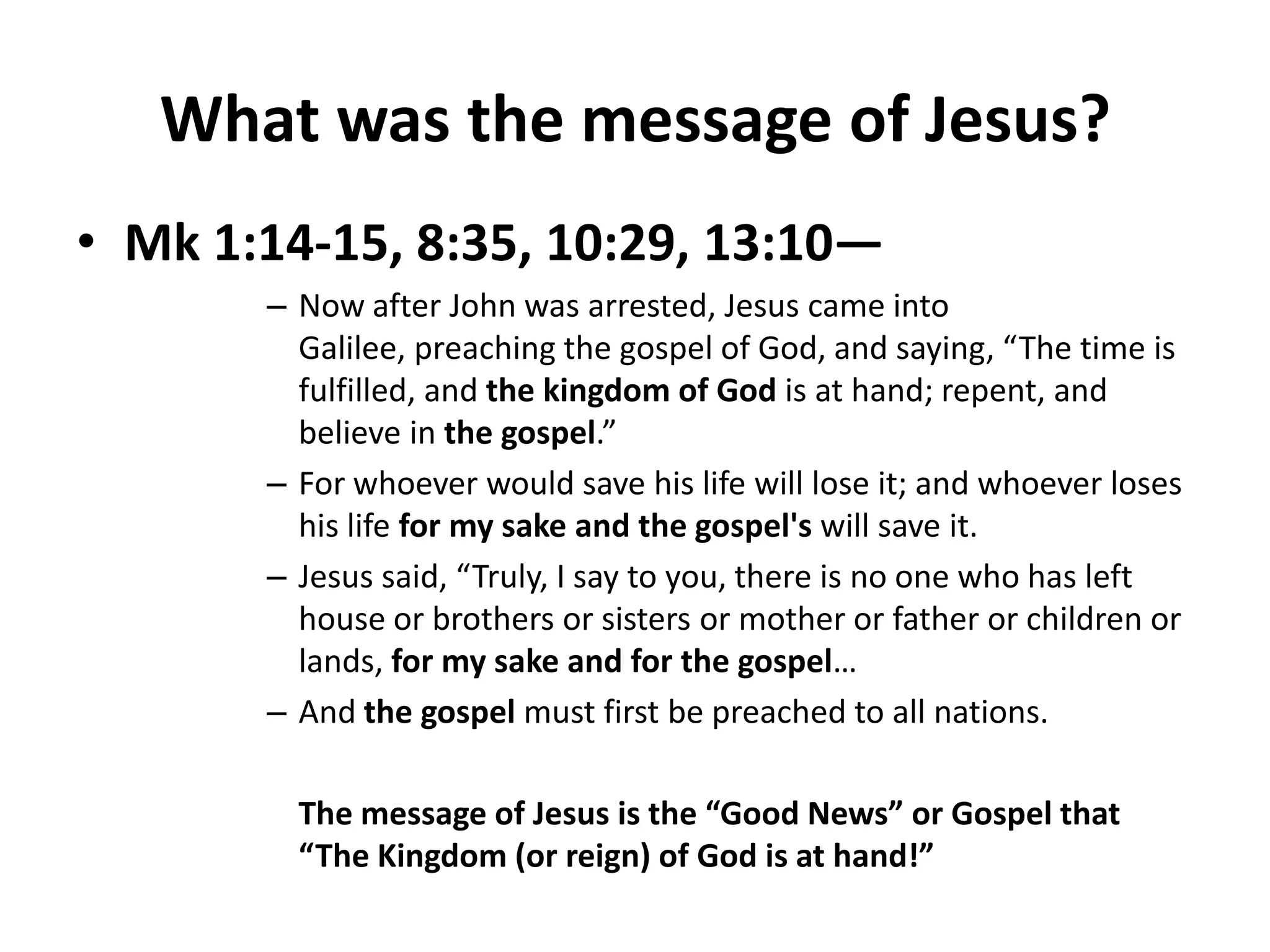 Bible Alive Jesus Christ 008: “The Kingdom of God II--Miracles and Message” | PPTX
