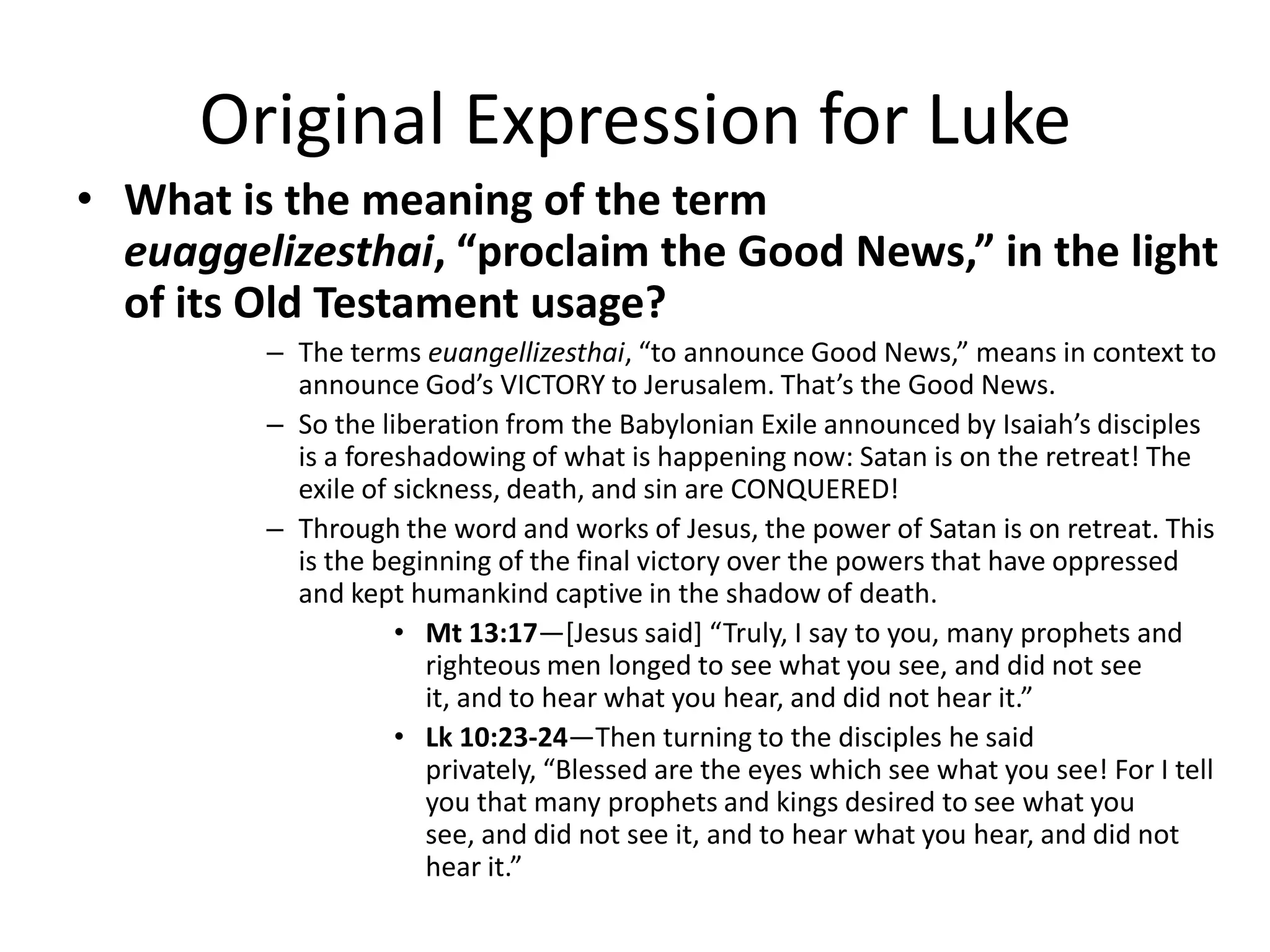 Bible Alive Jesus Christ 008: “The Kingdom of God II--Miracles and ...