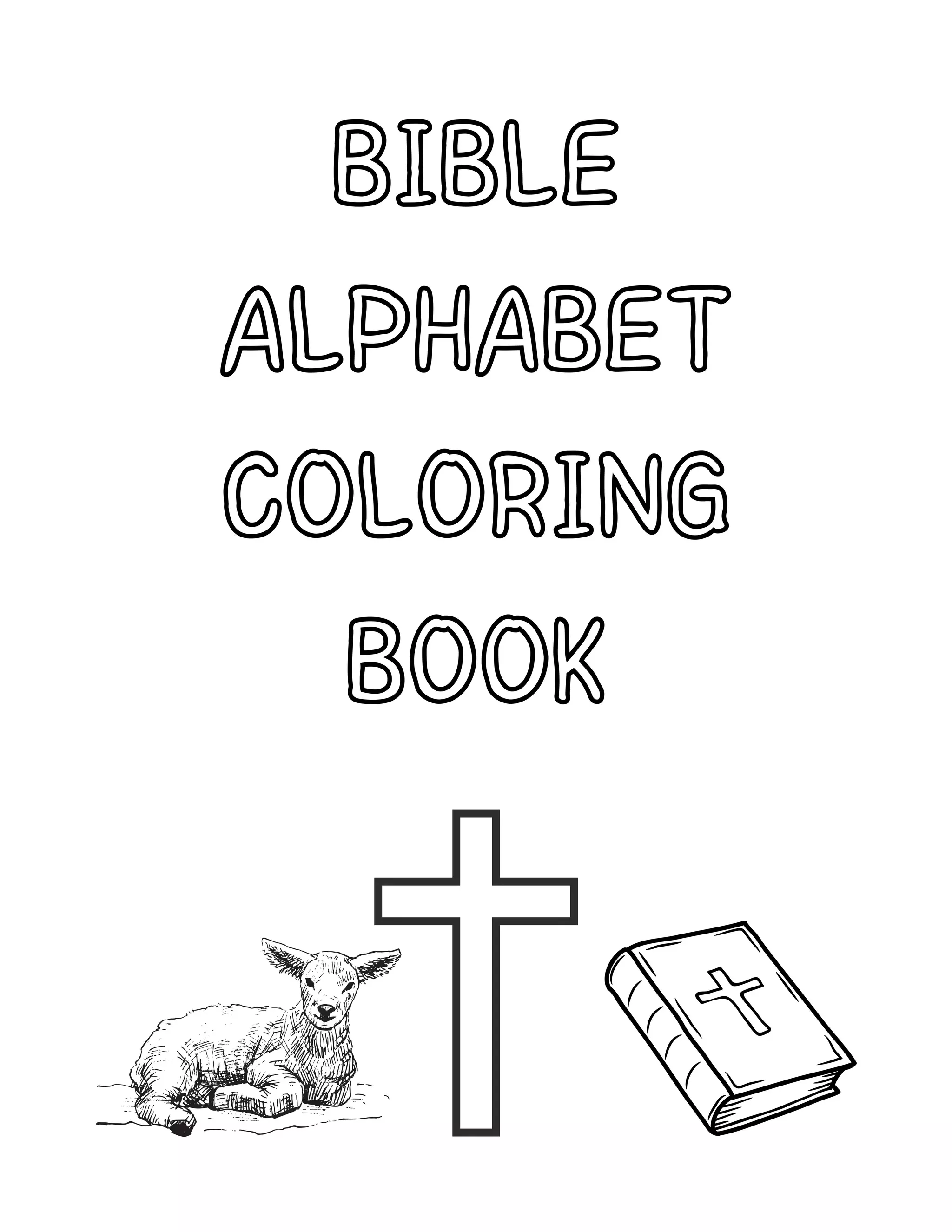 Bible Alphabet Coloring Book | PDF | Mental Health | Diseases and ...