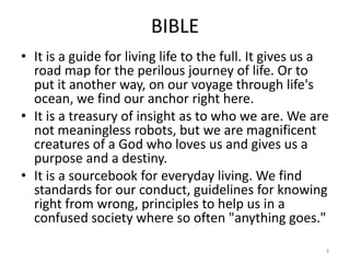 Bible creation | PPTX