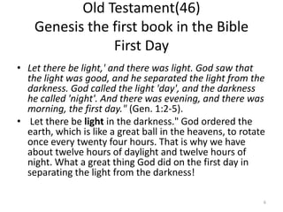 Bible creation | PPTX