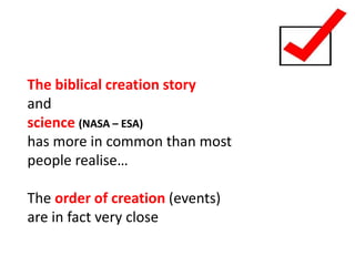 Bible and science earths history | PPTX