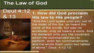 Bible answers Seven - The Law of God | PPT