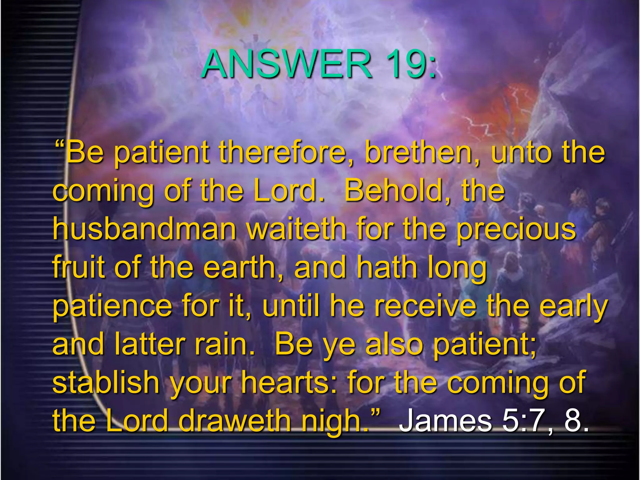 Bible answers 14 - Christ's Second Coming | PPTX
