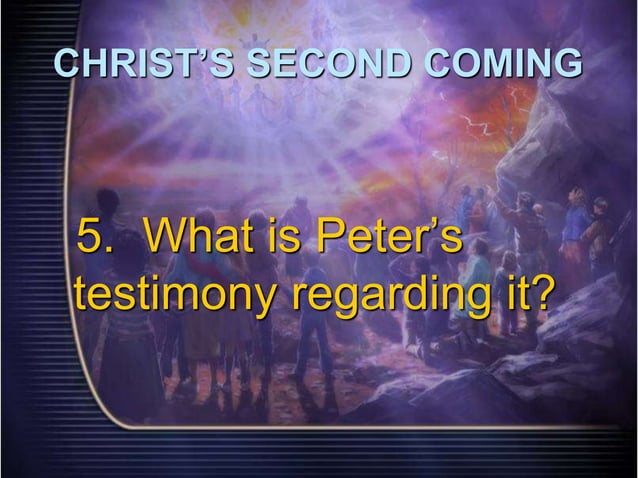 Bible answers 14 - Christ's Second Coming | PPTX