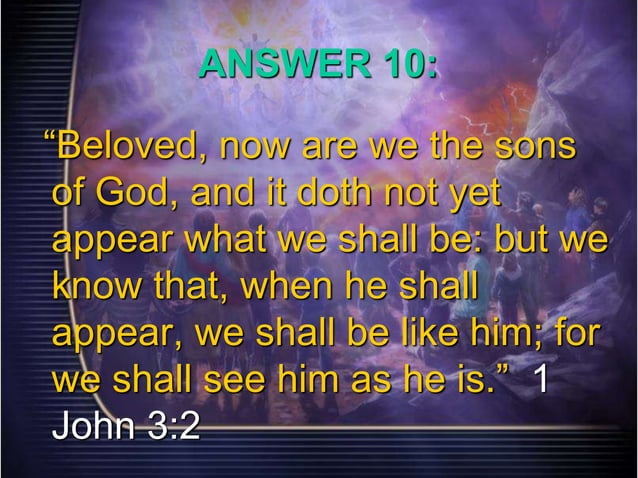 Bible answers 14 - Christ's Second Coming | PPTX