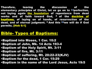 Bible Born Again Baptism(Baptism By Faith) | PPT | Christianity ...