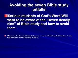 Bible 4, Hermeneutics Pt 2 | PDF