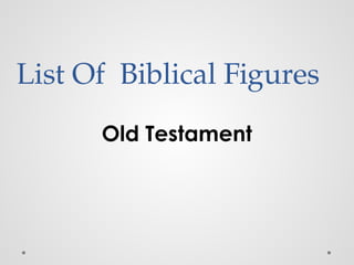 Bible Characters.pptx For Christianity. | PPTX