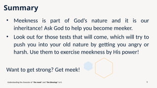 Bible Class- Understanding the character of the Meek Nov 2.pptx