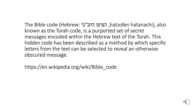 Bible Code Explanation | PPTX | Christianity | Religion & Spirituality