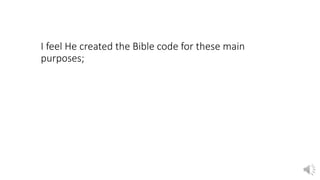 Bible Code Explanation | PPTX | Christianity | Religion & Spirituality