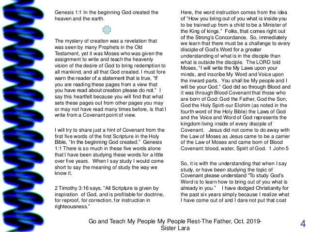 Bible Covenant A Closer Look at Genesis 1 Verse 1 In the Beginning.pptx