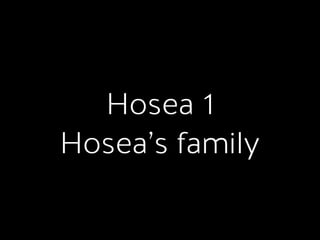 Bible and Culture 2014 - Hosea - Day 2 | PPT