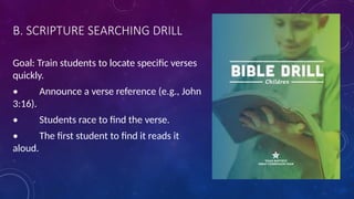 Bible drill for Junior High School Students | PPTX