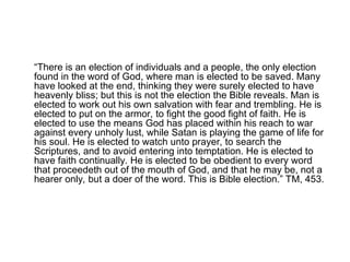 Bible Election Knowledge how to elect base on the Bible | PPT
