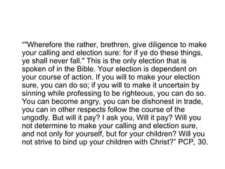 Bible Election Knowledge how to elect base on the Bible | PPT
