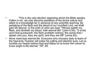Bible Election Knowledge how to elect base on the Bible | PPT