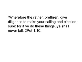 Bible Election base on Biblical stand point ppt | PPT