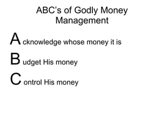 Bible Finance | PPT