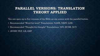 Biblegateway for study | PPT