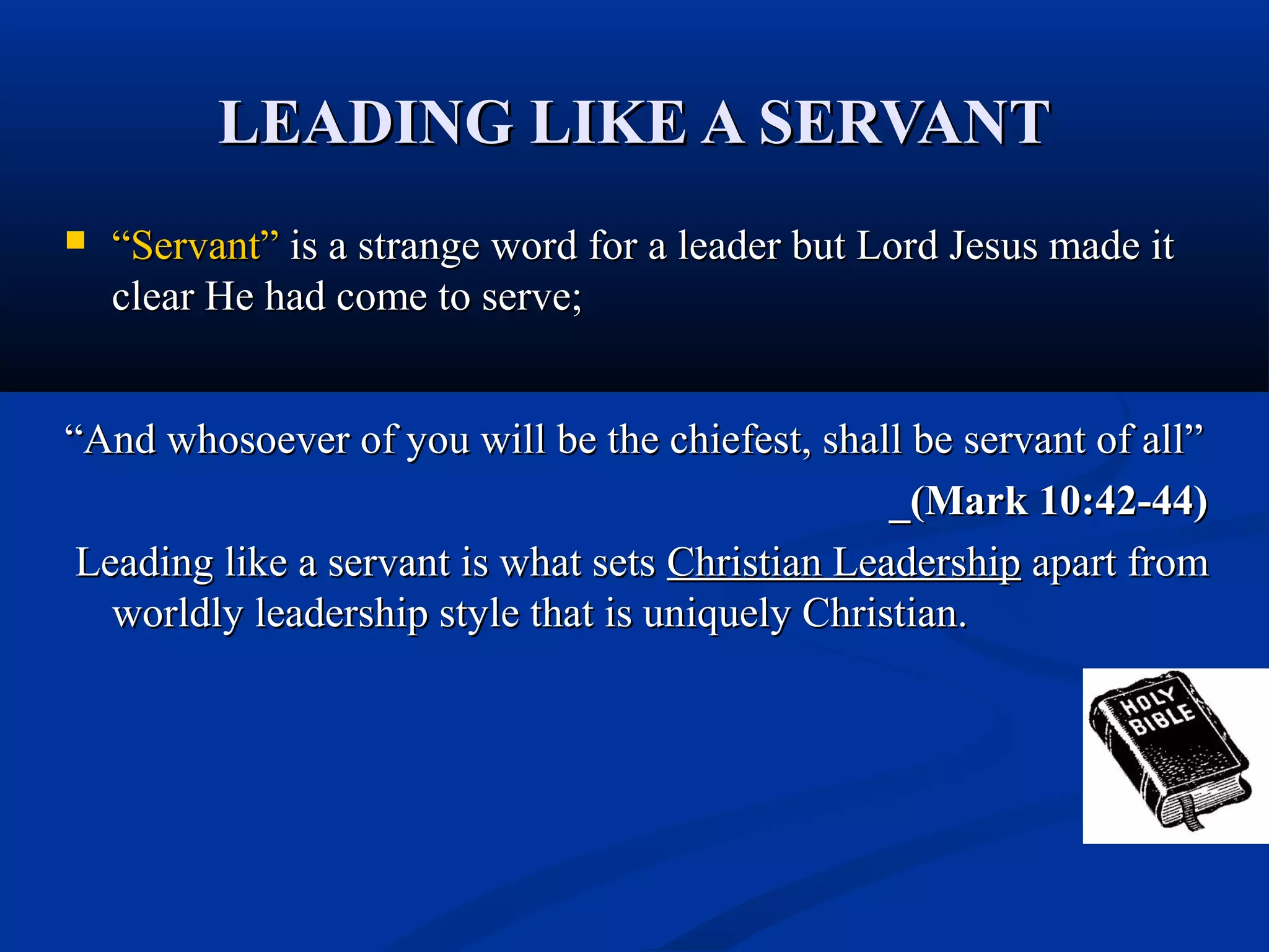 Bible in management | PPT