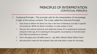 Bible interpretation | PPTX