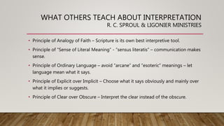 Bible interpretation | PPTX