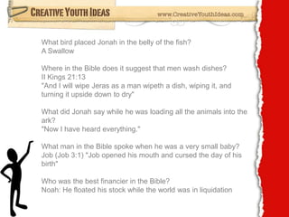 Humor: Bible jokes | PPTX