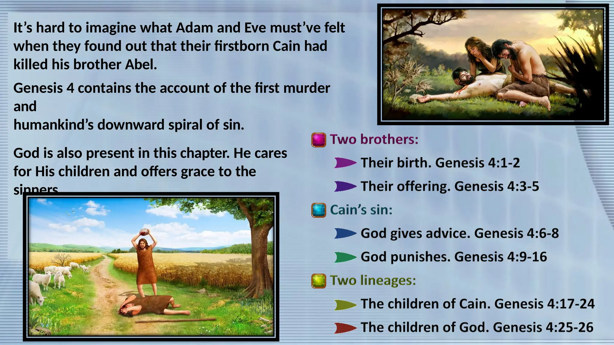 Cain and his Legacy, bible lessons from past | PPTX