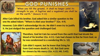 Cain and his Legacy, bible lessons from past | PPTX