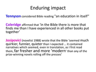 The Bible in Literature | PPTX